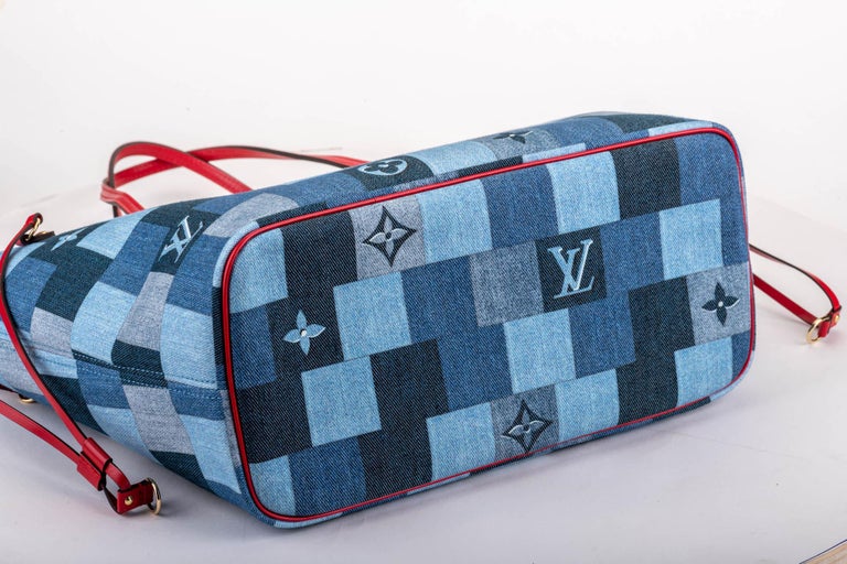 New in Box Louis Vuitton Denim Neverfull Bag at 1stDibs | lv denim ...