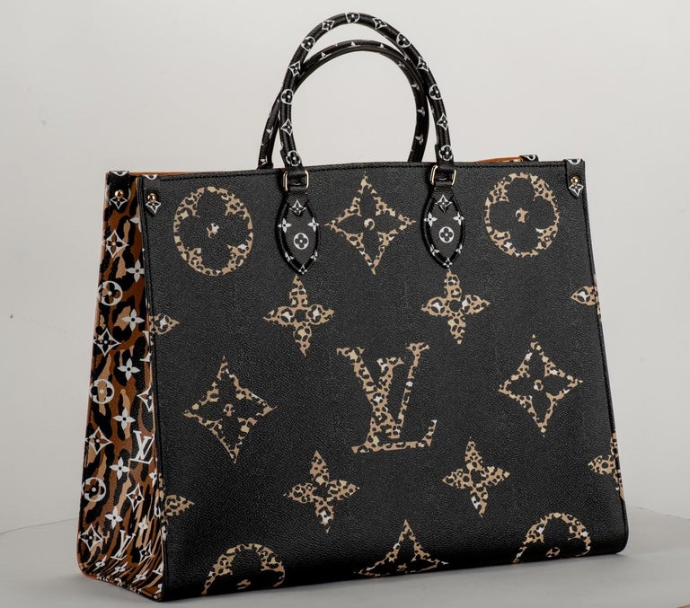 New in Box Louis Vuitton Limited Edition Animalier On The Go Tote Bag ...