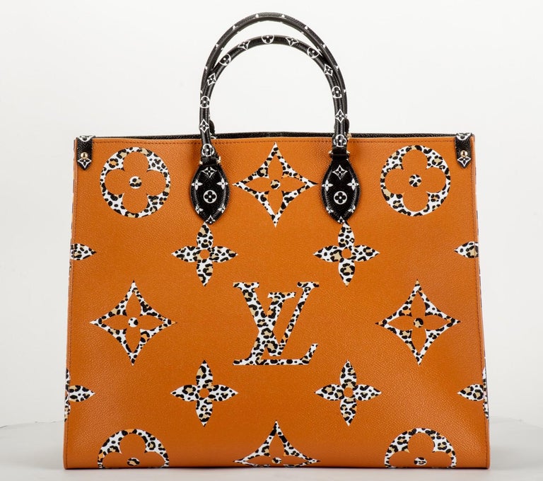 New in Box Louis Vuitton Limited Edition Animalier On The Go Tote Bag ...