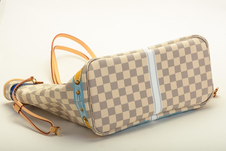 New in Box Louis Vuitton Limited Edition Capri Neverfull Damier Azur ...