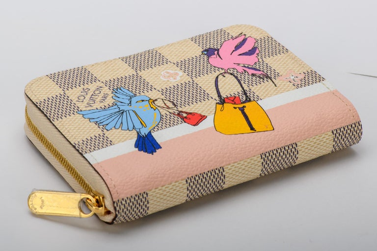 New in Box Louis Vuitton Limited Edition Damier Birds Wallet at 1stDibs