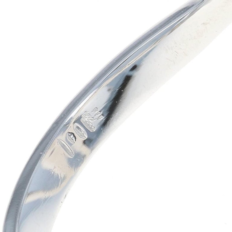 Customizable New Initial L Signet Ring, 14k White Gold Women's For Sale ...