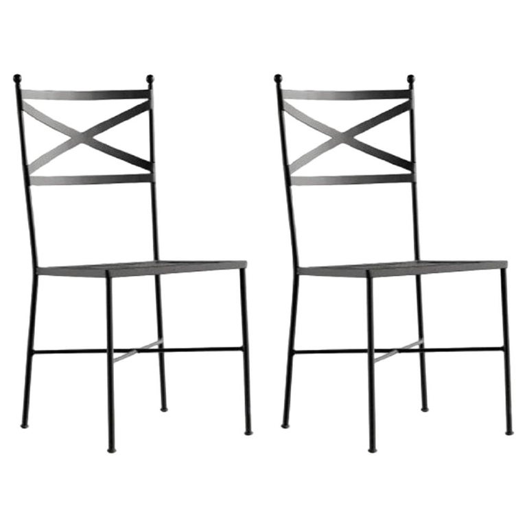 New Iron Dinning Chair with Epoxy Powder Finish For Sale at 1stDibs