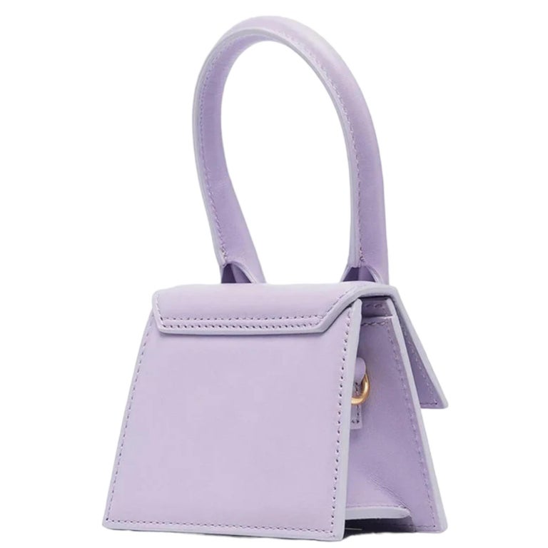 NEW Jacquemus Lilac Le Chiquito Signature Mini Leather Handbag ...