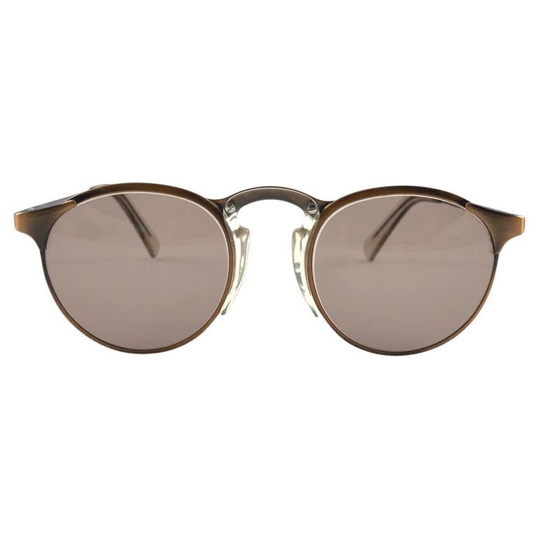 New Jean Paul Gaultier 57 0174 Oval Copper Sunglasses 1990's Made in ...