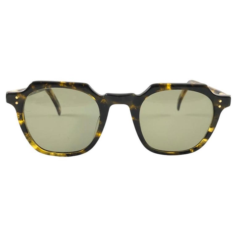 New Jean Paul Gaultier 58 0071 Yellow Tortoise Sunglasses 1990's Japan ...