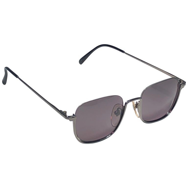 New Jean Paul Gaultier Half Frame Grey Sunglasses 1990's Made in Japan ...