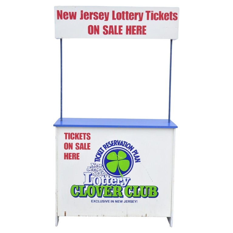 New Jersey Lottery Tickets Lottery Clover Club Advertisement Stand ...