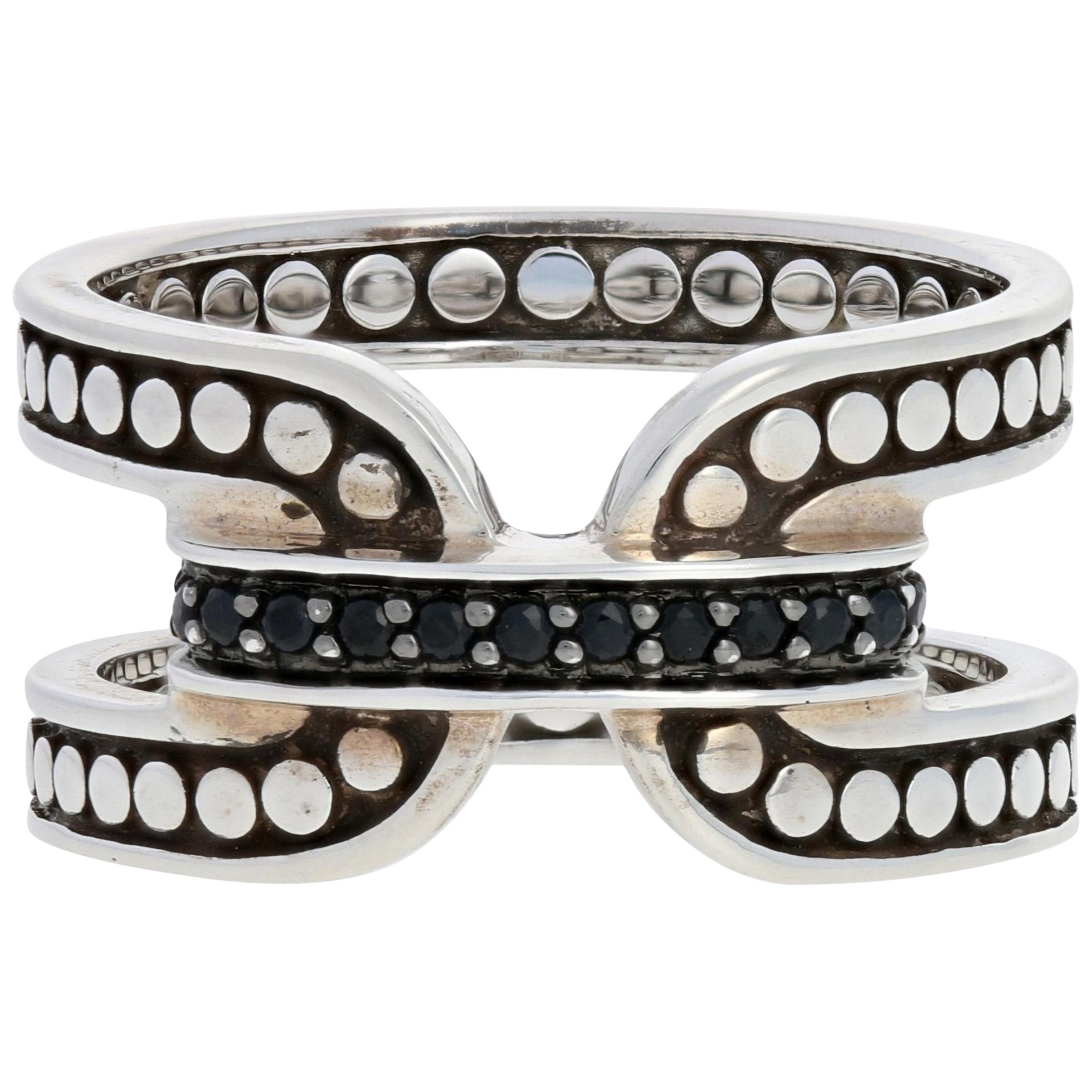 1980s John Hardy Sterling Silver and Gold Ring For Sale at 1stDibs