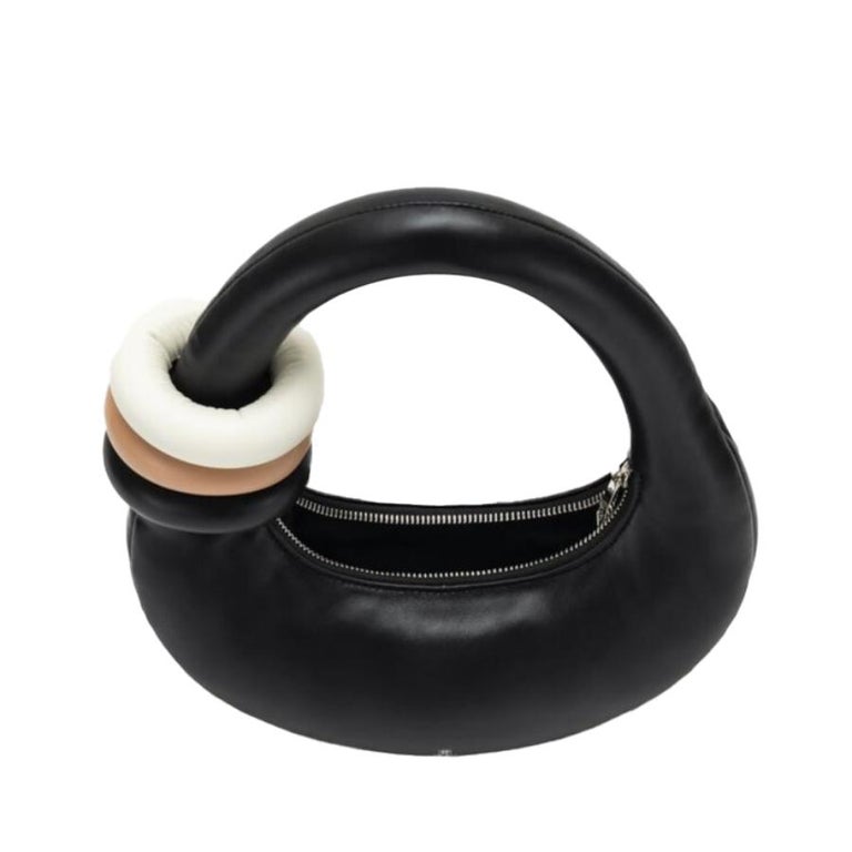 New JW PEI Black Abacus Vegan Leather Shoulder Bag For Sale at 1stDibs