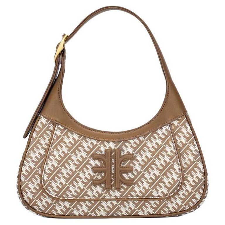 New JW PEI Brown FEI Monogram Hobo Shoulder Bag For Sale at 1stDibs