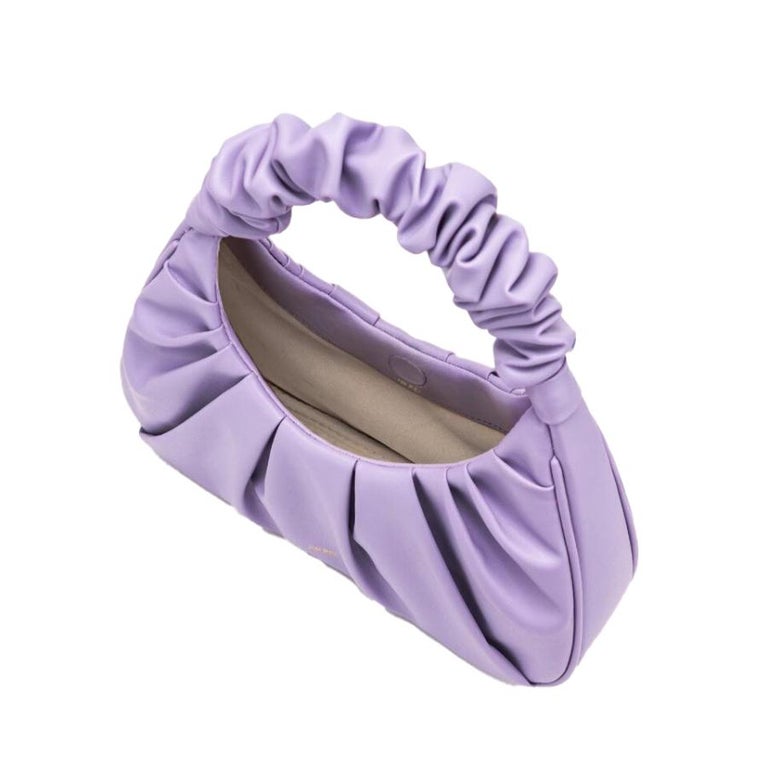 New JW PEI Purple Gabbi Ruched Vegan Leather Hobo Handbag Shoulder Bag ...