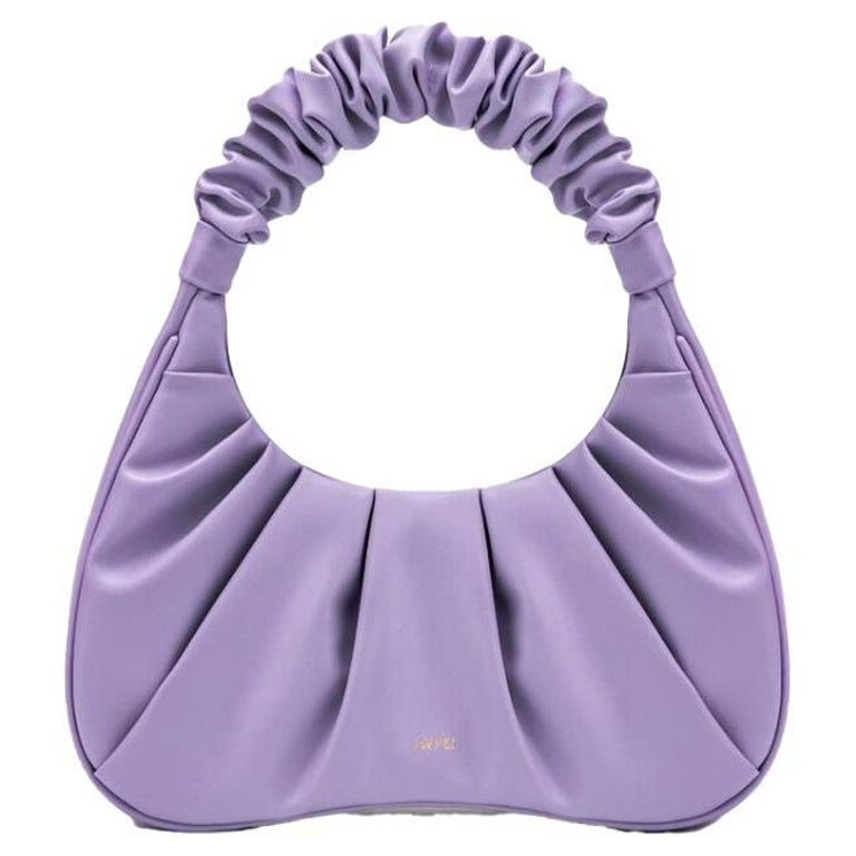 New JW PEI Purple Gabbi Ruched Vegan Leather Hobo Handbag Shoulder Bag ...