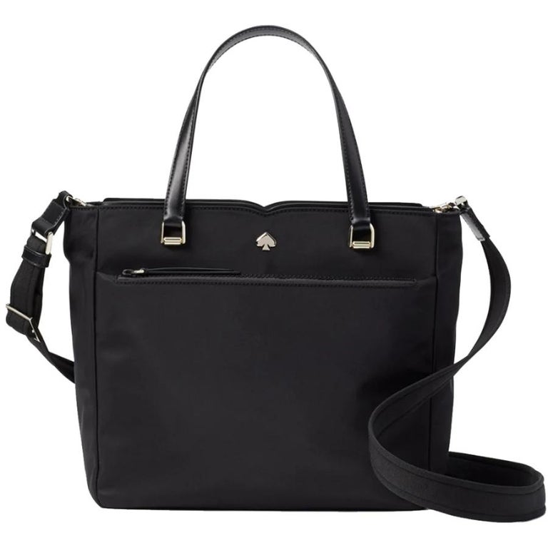 NEW Kate Spade Black Jae Medium Nylon Satchel Crossbody Bag For Sale at ...