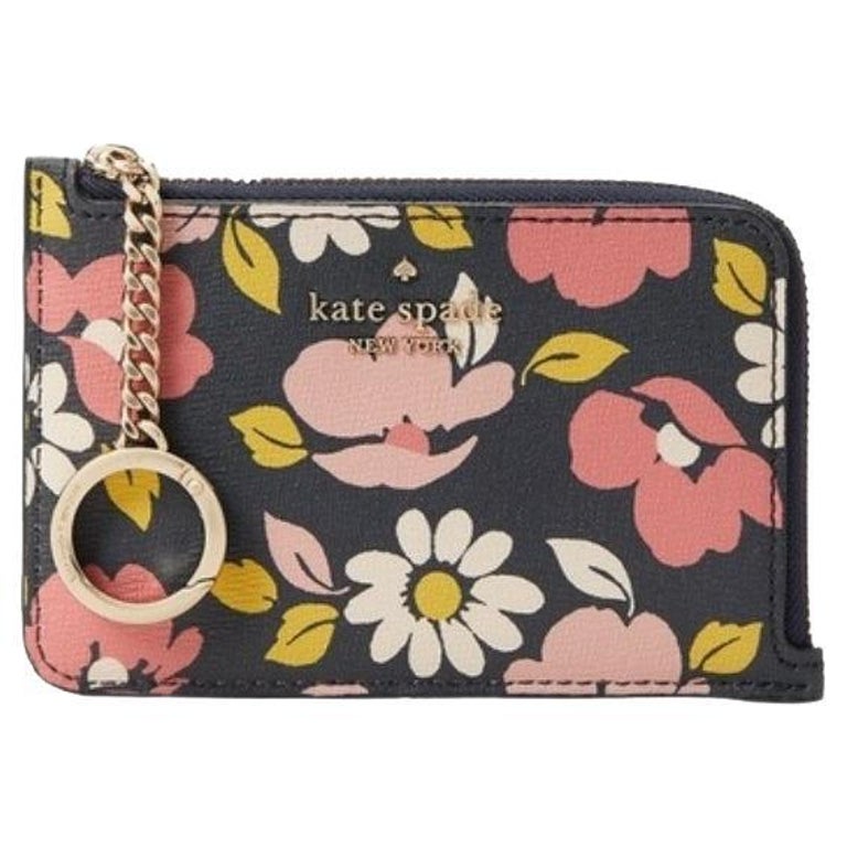 NEW Kate Spade Multicolor Road Trip Floral Medium L Zip Cardholder ...