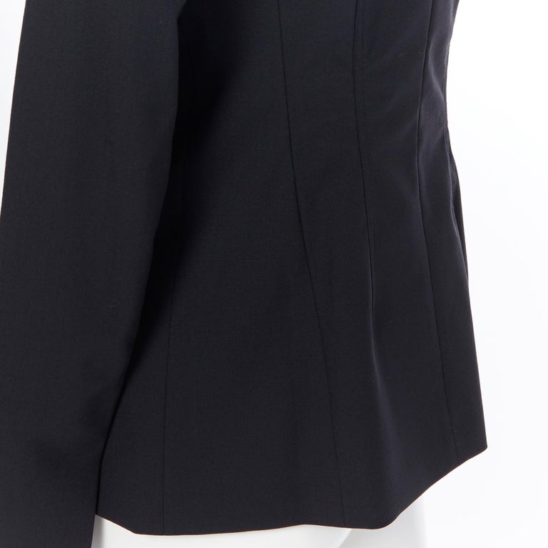 new LA PERLA SS17 Runway Corset Jacket black stretch wool bustier ...