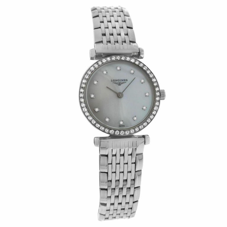 New Ladies Longines La Grande Classique Steel Mother of Pearl Watch ...