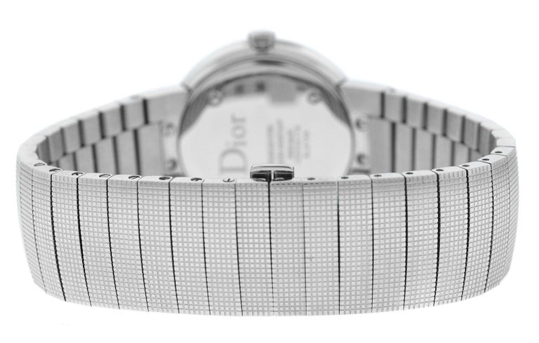 New Lady Christian Dior La D De Dior Steel Quartz Watch at 1stDibs