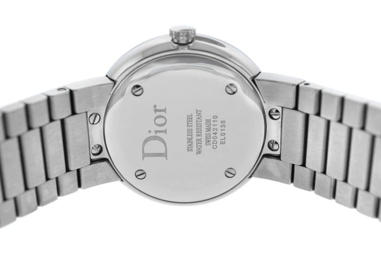 New Lady Christian Dior La D De Dior Steel Quartz Watch at 1stDibs
