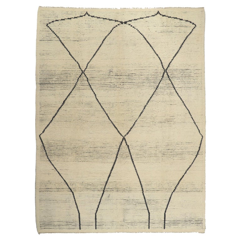 New Large Modern Moroccan Area Rug For Sale at 1stDibs