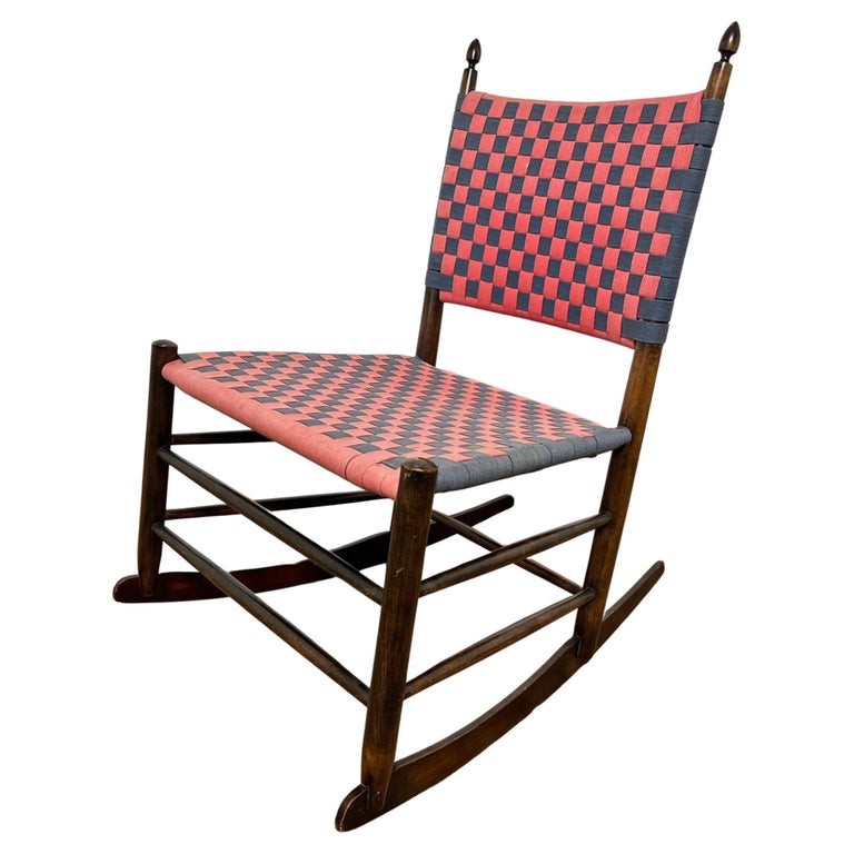New Lebanon Shaker Community No. 5 Tapeback Rocker Circa 1850 For Sale ...