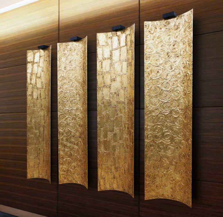 New Lighting Panels Finished in Gold Leaf on "Stripes", "Circles" and ...