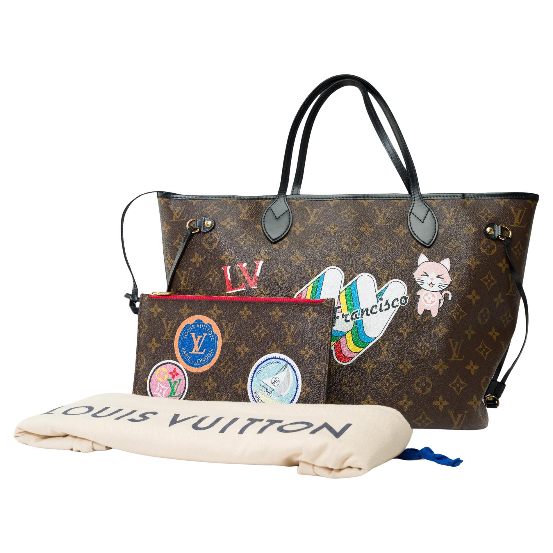 New Louis Vuitton World Tour Neverfull MM Tote bag in brown Monogram ...