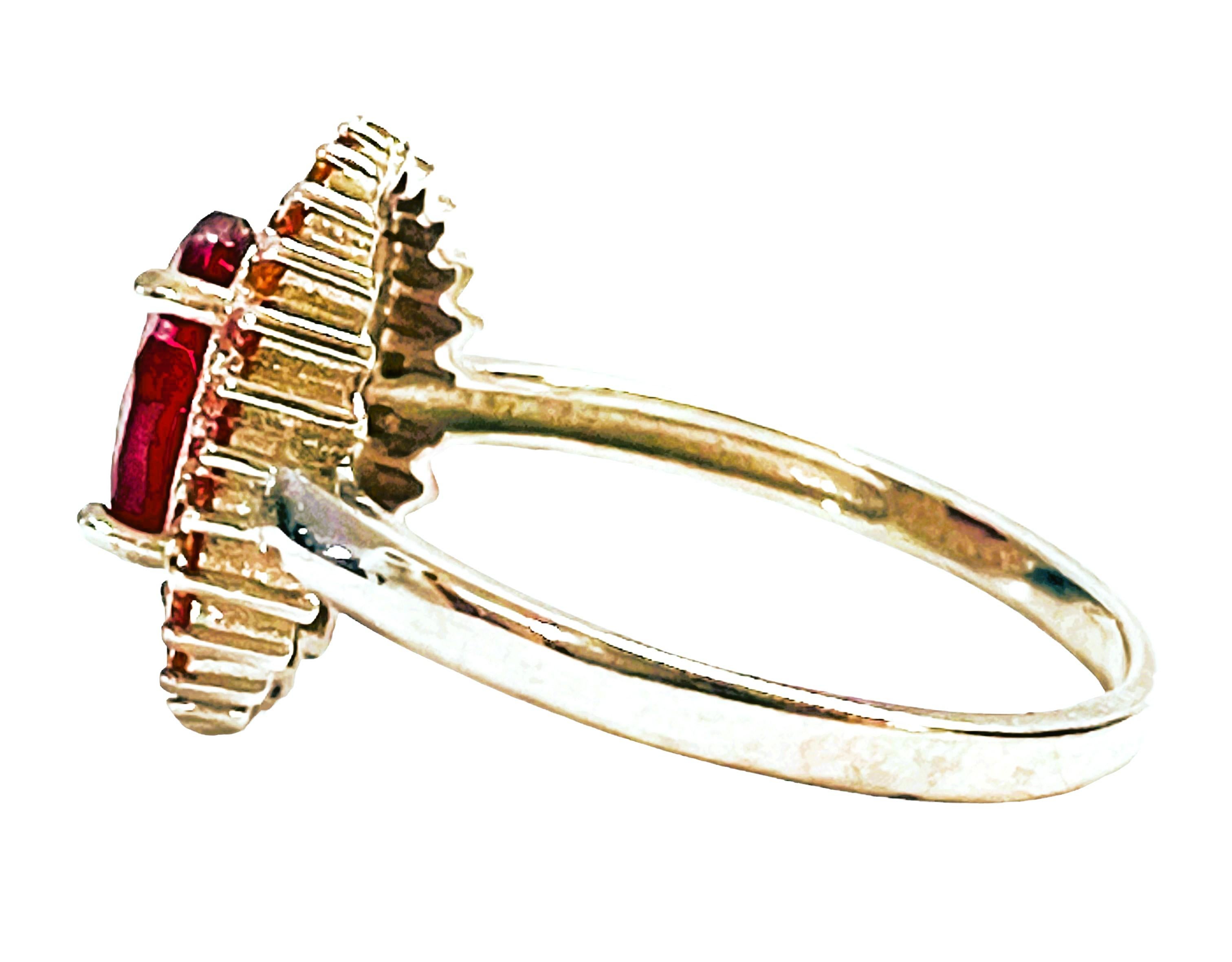 New Madagascar 1.2 Ct Red Ruby and Red and Yellow Sapphire Sterling ...