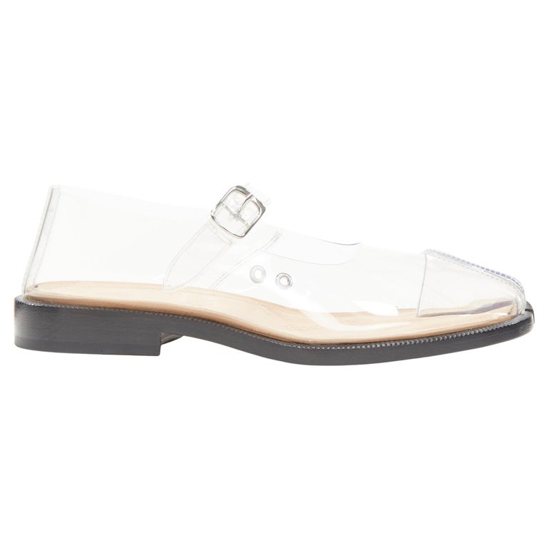 new MAISON MARGIELA Tabi PVC transparent clear mary jane flats EU38 at ...