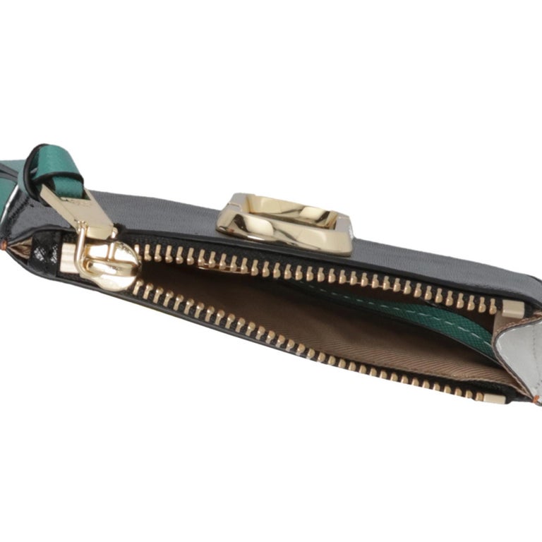 New Marc Jacobs Black The Snapshot Saffiano Leather Card Holder Wallet ...