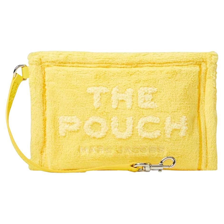 New Marc Jacobs Yellow The Pouch Embroidered Logo Clutch Bag For Sale ...