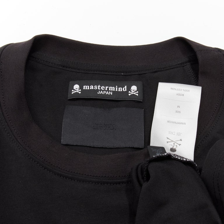 new MASTERMIND JAPAN JOE CHIA Ima black skull embroidered harness tshirt M For Sale at 1stDibs