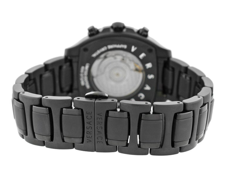 New Men's Versace DV One Chrono Limited Edition PVD Auto Watch For Sale ...