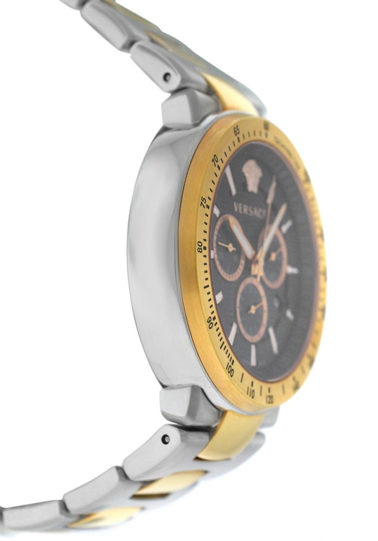 New Men's Versace Mystique Sport Steel Chrono Quartz Watch For Sale at ...