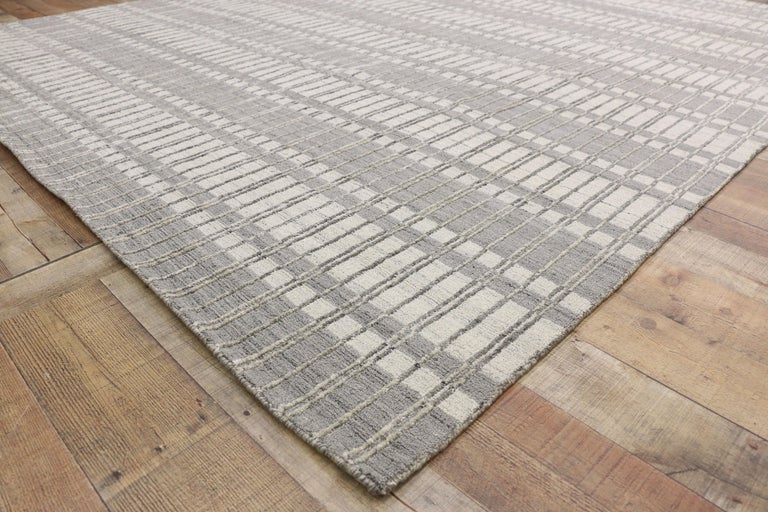 New Modern Gray Area Rug with Scandinavian Modern Swedish Style ...