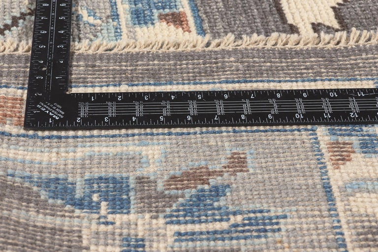 New Modern Style Oushak Rug with Earth-Tone Colors For Sale at 1stDibs