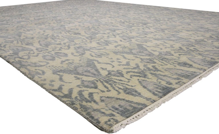 New Modern Transitional Ikat Style Area Rug For Sale at 1stDibs ...