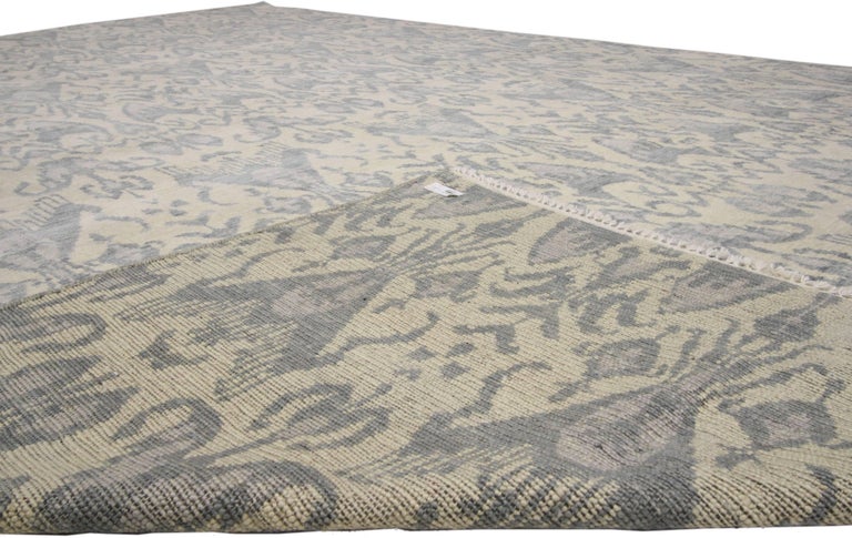 New Modern Transitional Ikat Style Area Rug For Sale at 1stDibs ...