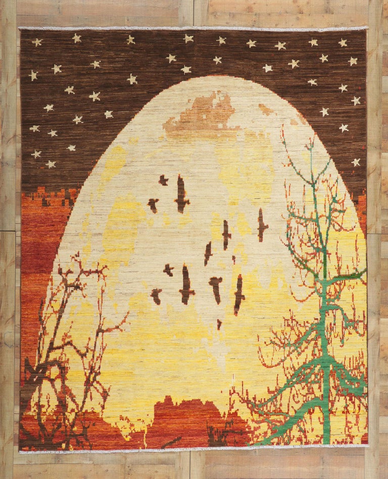 New Nature-Inspired Modern Rug with Biophilic Design For Sale at 1stDibs