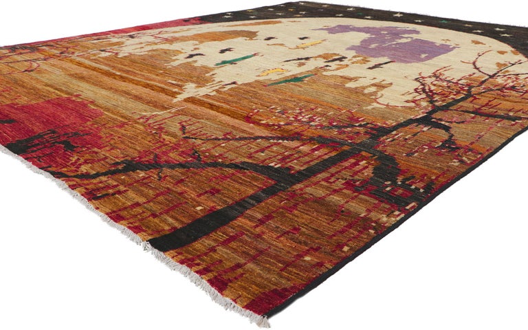 New Nature-Inspired Modern Rug with Biophilic Design For Sale at 1stDibs