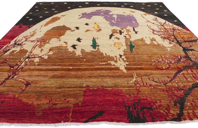 New Nature-Inspired Modern Rug with Biophilic Design For Sale at 1stDibs