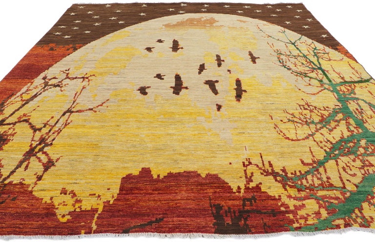 New Nature-Inspired Modern Rug with Biophilic Design For Sale at 1stDibs