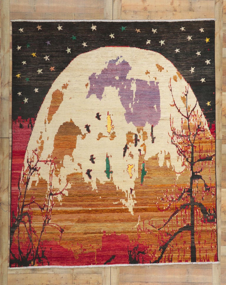New Nature-Inspired Modern Rug with Biophilic Design For Sale at 1stDibs