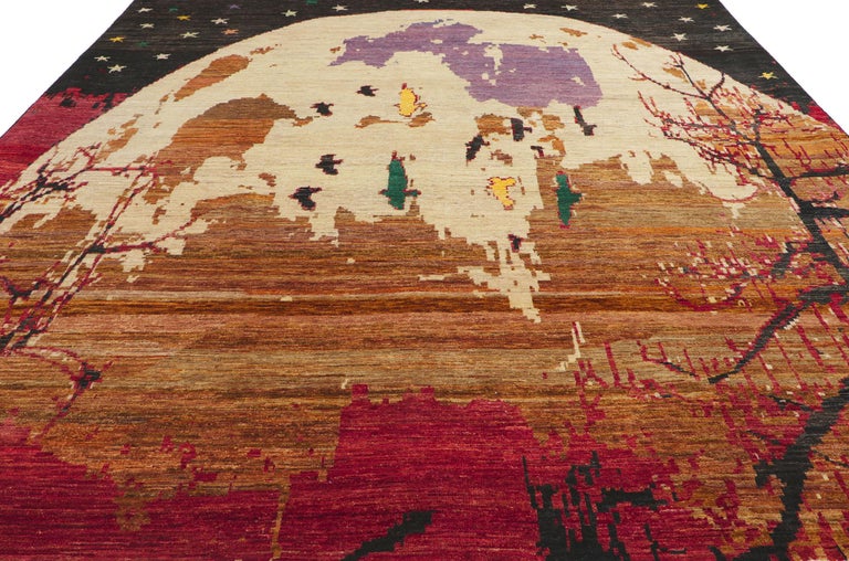 New Nature-Inspired Modern Rug with Biophilic Design For Sale at 1stDibs