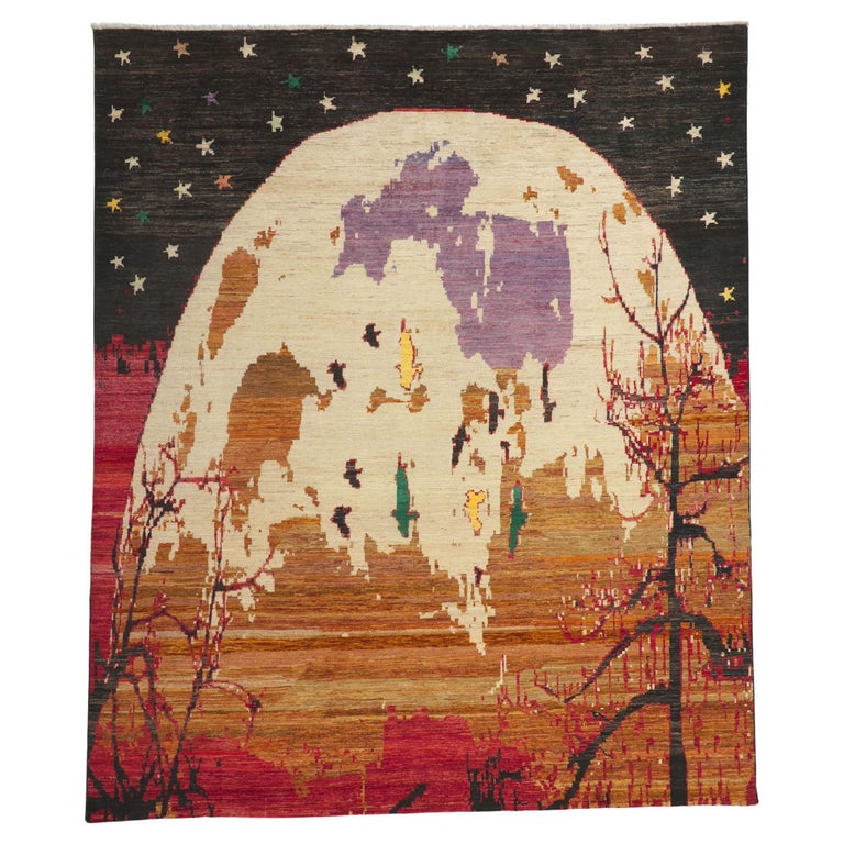 New Nature-Inspired Modern Rug with Biophilic Design For Sale at 1stDibs