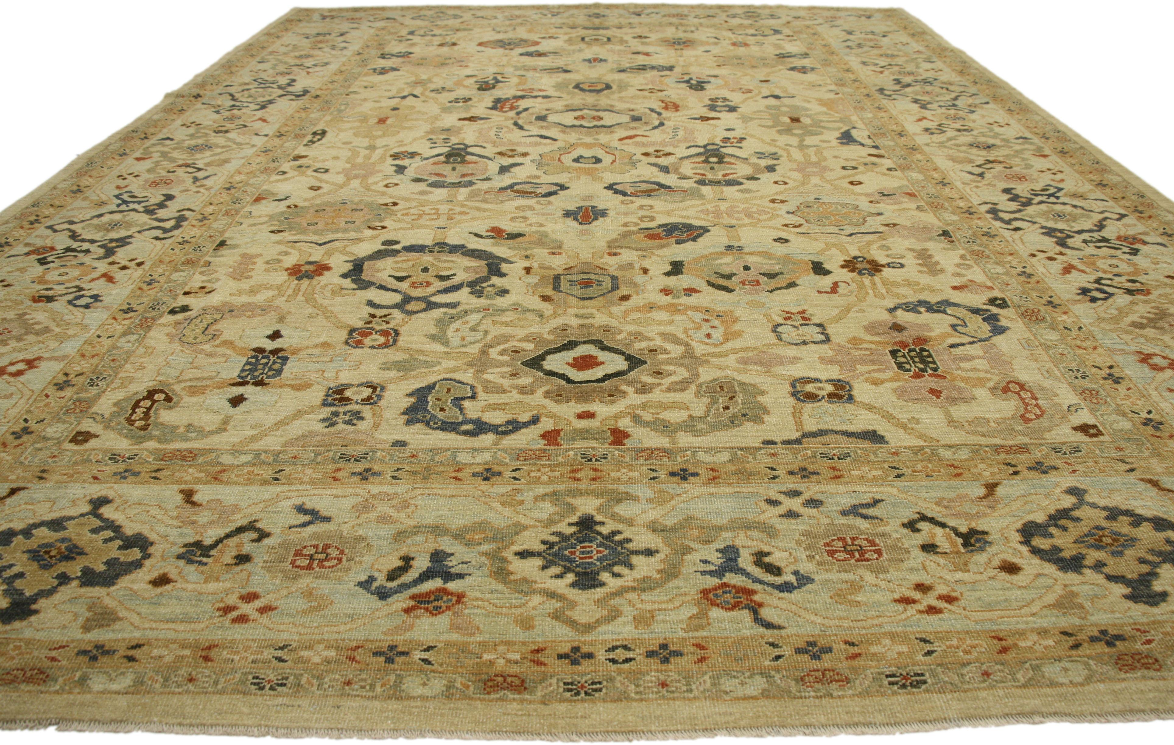 Neoclassical Style Persian Sultanabad Area Rug with Federal Color ...