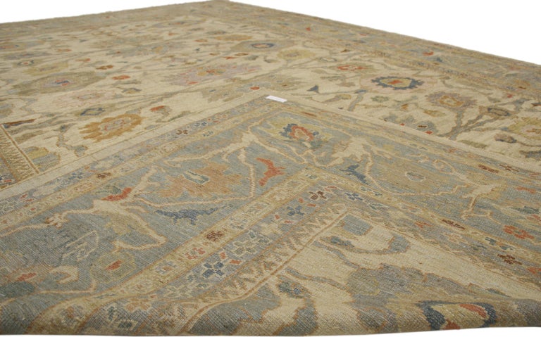 New Neoclassical Style Turkish Oushak Area Rug For Sale at 1stDibs