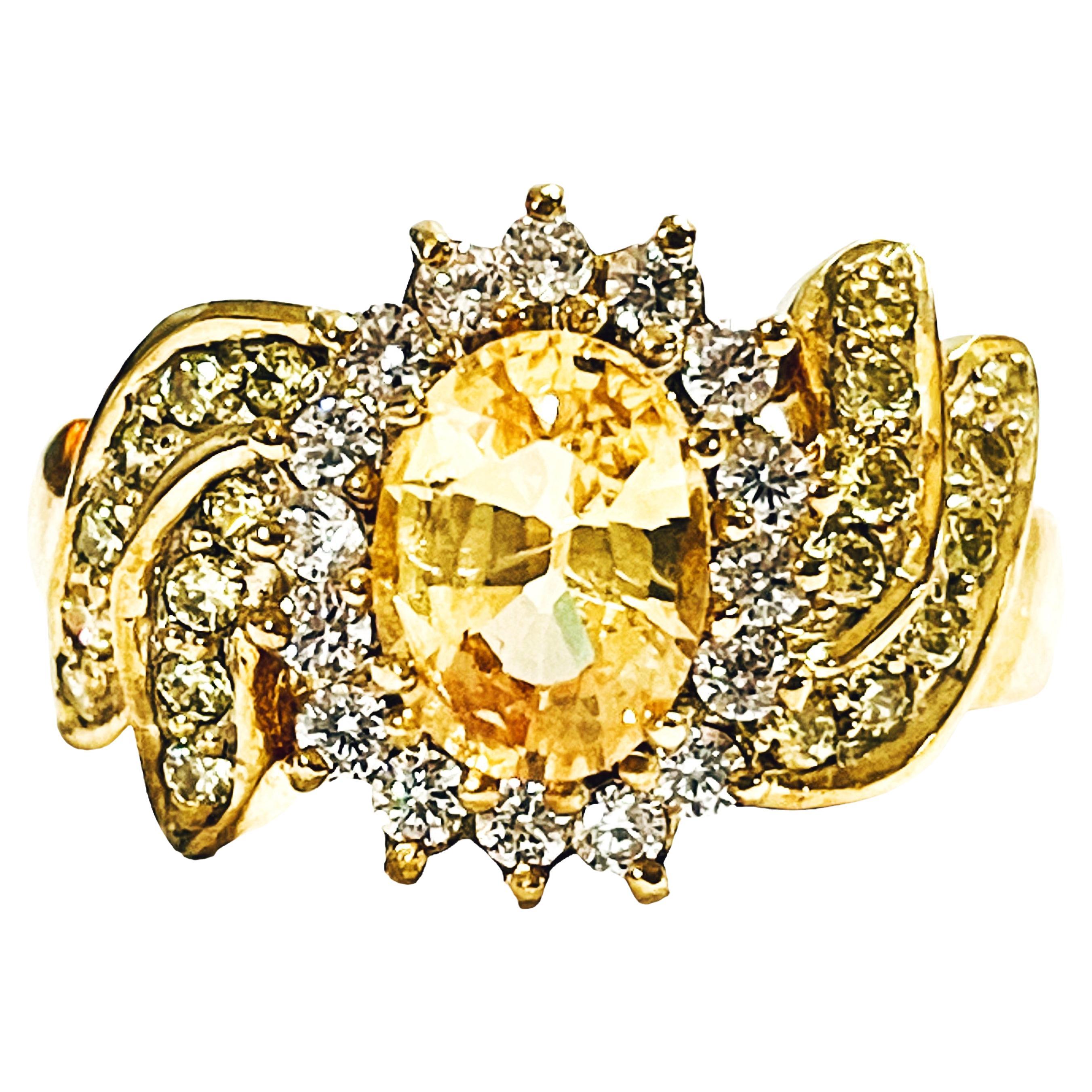 New Nigerian IF Yellow Morganite and Sapphire Yellow Gold Plated ...