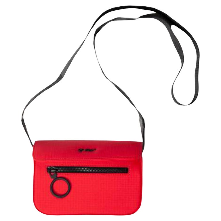 NEW Off-White Virgil Abloh Red Ripstop Nylon Crossbody Shoulder Bag For ...