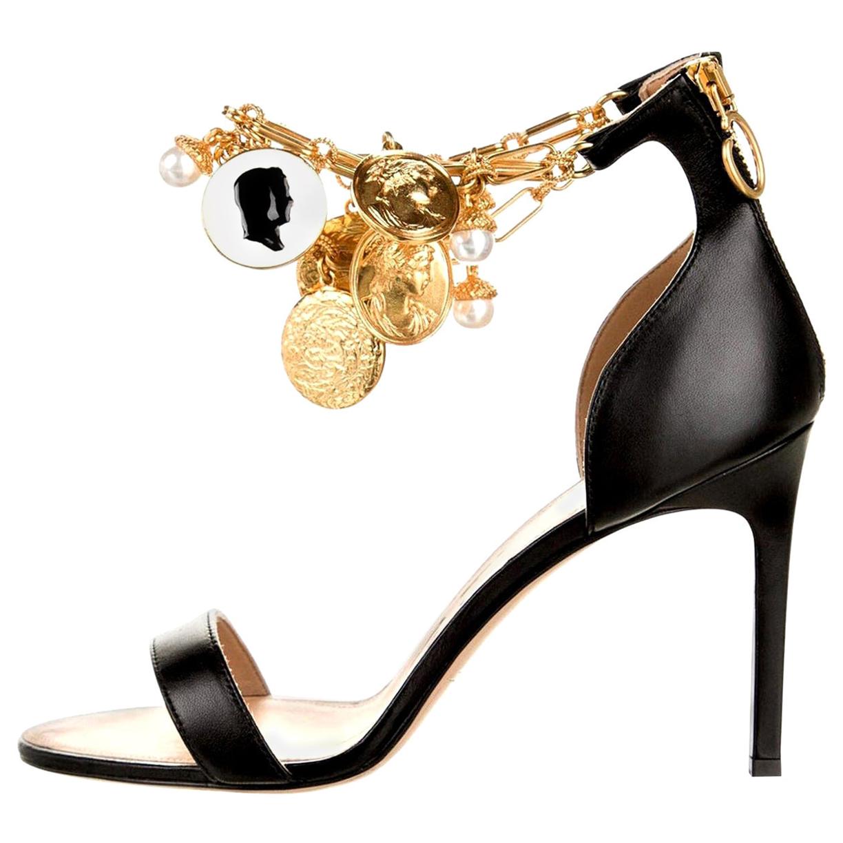 Marsell Men's Black Leather LEGO Sandals For Sale at 1stDibs